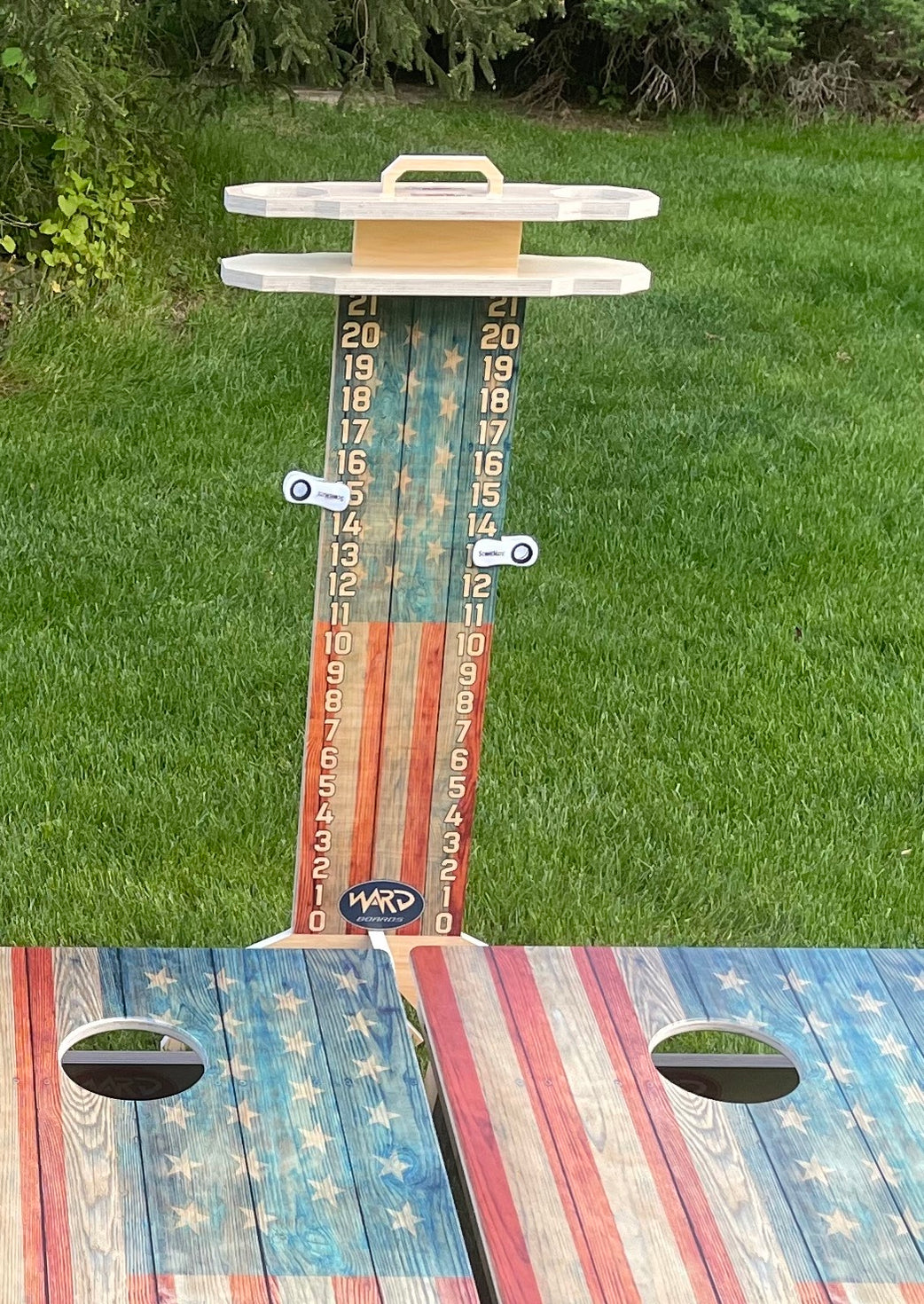 American Flag Wooden Scoring — Ward Boards