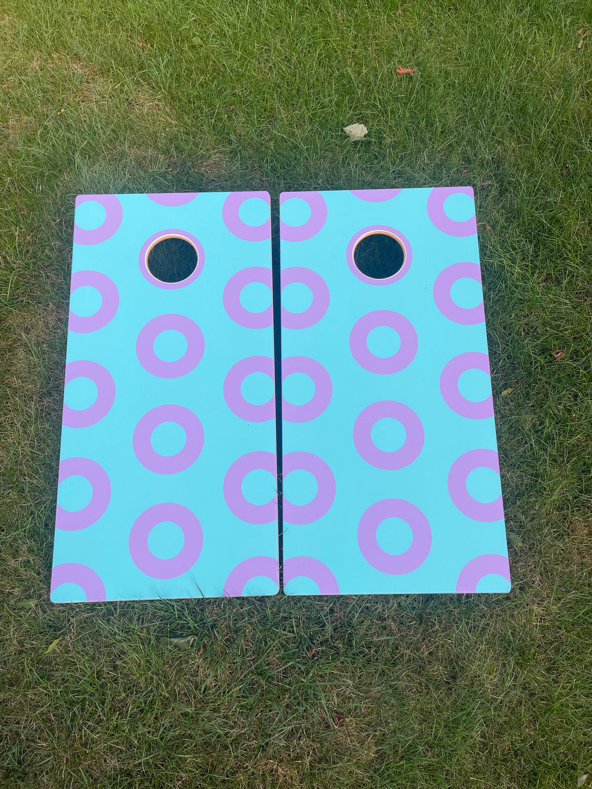 Phish Light Blue Donut Cornhole Boards FREE SHIPPING! — Ward Boards